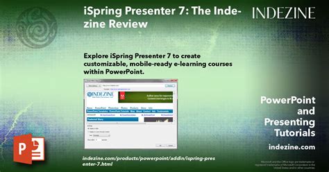Ispring Presenter 7 The Indezine Review