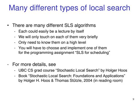 Ppt Stochastic Local Search Algorithms Powerpoint Presentation Free