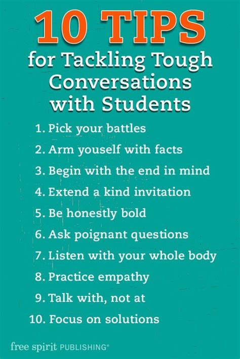 10 Tips For Tackling Tough Conversations With Students Tough