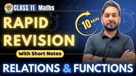 Relations And Functions In 10 Mins🔥😱 Rapid Revision Class 11 Maths Relation Function Quick