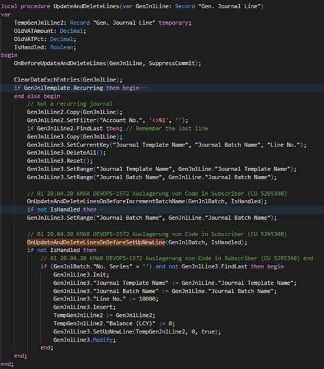 Event Request Codeunit 13 Gen Jnl Post Batch Onupdateanddeletelinesonbeforesetupnewline
