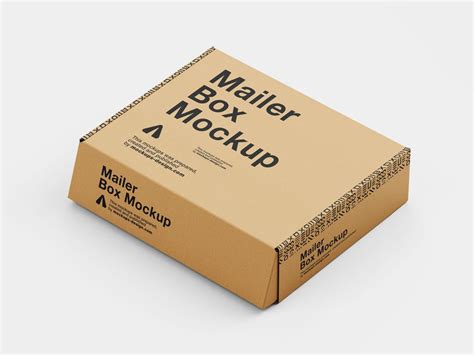carboard box mockup mockups design