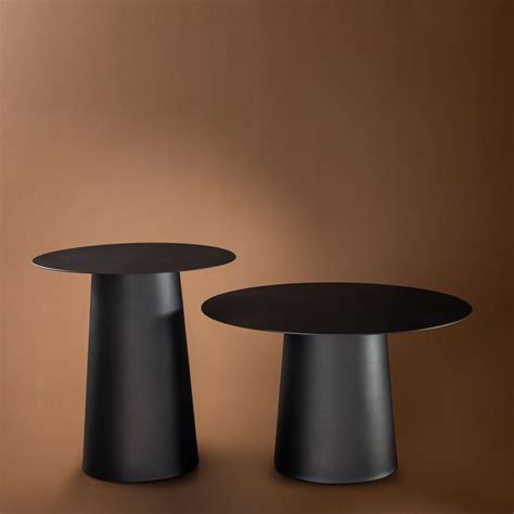 Aloadecor Lighting Coffee Table Matte Black Metal Modern Coffee Table In The Coffee Tables