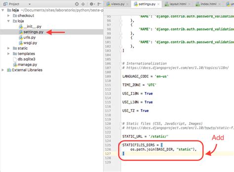 how do you serve static files when using the django runserver