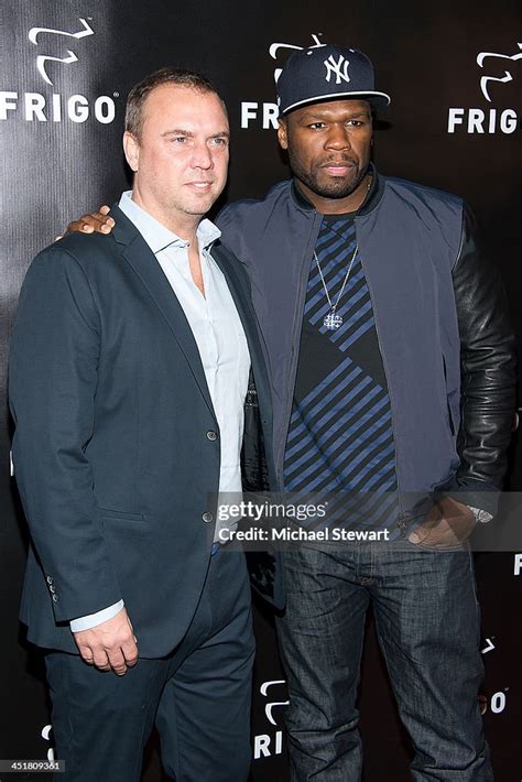 Ceo Of Frigo Revolutionwear Mathias Ingvarsson And Rapper Curtis 50