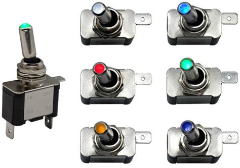 Six Colour Choice For V A Illuminated Toggle Switch Electronics Weekly
