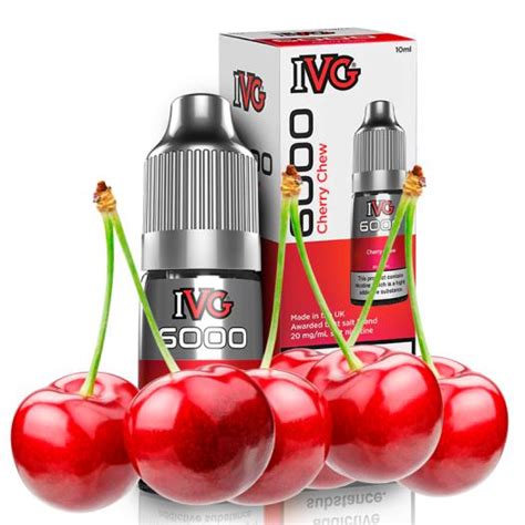 Ivg 6000 Salts Cherry Chew Líquidos Líquidos Com Sais De Nicotina