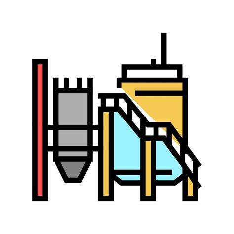 Mineral Processing Plant Color Icon Vector Illustration 10326845 Vector