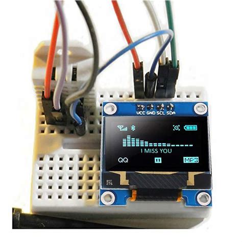 aokin 0 96 inch i2c iic serial 12864 128x64 oled kuning biru lcd