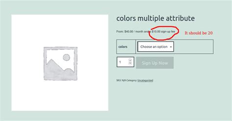 Php Wordpress Woocommerce Getsignupfee Based On Available
