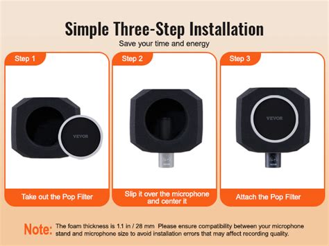 Vevor Microphone Isolation Ball High Density Acoustic Foam Windscreen Isolation Shield With