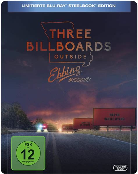 Three Billboards Outside Ebbing Missouri Steelbook Blu Ray Region