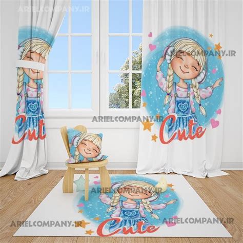 مدل پرده جدید اتاق خواب دخترانه آریل فروش محصولات فرشینه، پرده