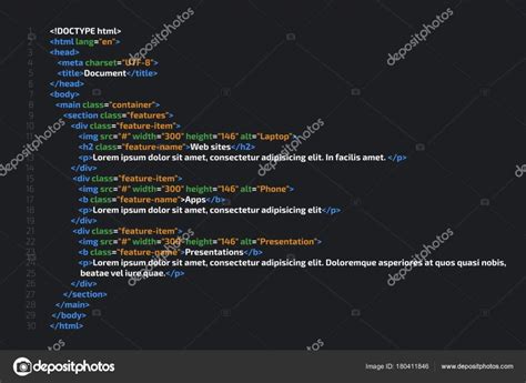 Site Web Code Html Codage Concept Programmation Illustration Vectorielle Stock Vector By ©ansim