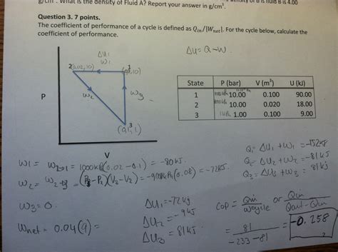 solved the coefficient of performance of a cycle is defin