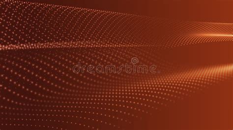 Abstract Digital Particle Wave Futuristic Dotted Wave Big Data Digital Code Technology Or