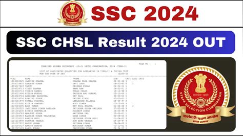 Check And Download The Chsl Exam Result Pdf Here