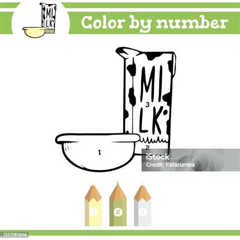 숫자로 색상입니다 미취학 아동을 위한 색칠 페이지입니다 유치원과 학교의 숫자를 알아보십시오 교육 게임 0명에 대한 스톡 벡터 아트 및 기타 이미지 Istock