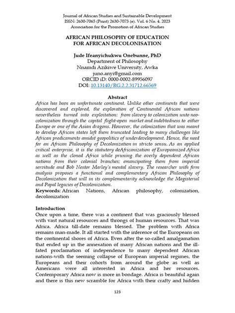 African Philosophy For Decolonization Pdf Frantz Fanon