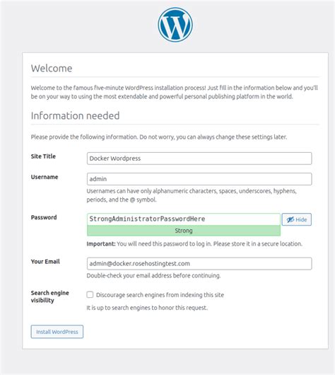 How To Install Wordpress With Docker Compose On Ubuntu 2404