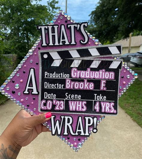 Thats A Wrap Grad Cap Graduation Diy Creative Graduation Caps Graduation Cap Decoration Diy