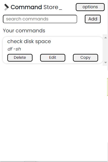 Command Store