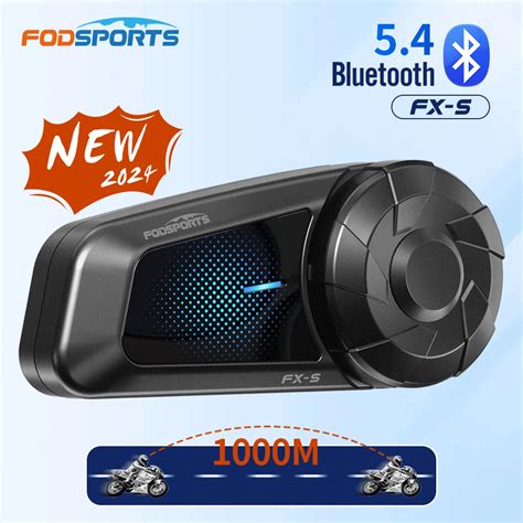 Мотоциклетная гарнитура Fodsports FX-S, беспроводная Bluetooth ...