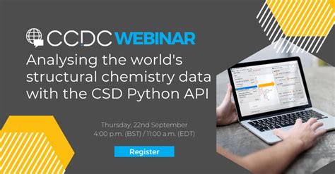 Ccdc Webinar Analysing The Worlds Structural Chemistry Data With The