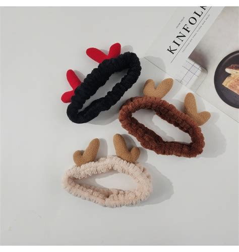 부드러운 꽃게 루돌프 사슴 헤어밴드 세안밴드 세안머리띠 세수 남녀공용 브라이덜샤워 1942 티몬