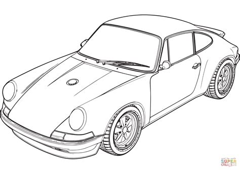 Car Coloring Pages Porsche