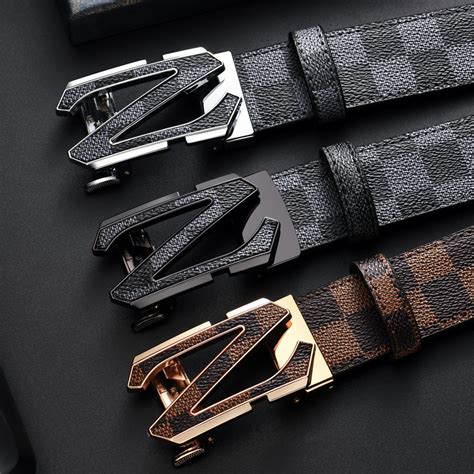 Christmas T Alloy Letters Buckle Business Luxury Mens Genuine