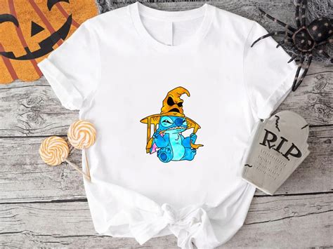 Stitch Sorting Hat Stitch Halloween Shirt Disney Halloween Etsy