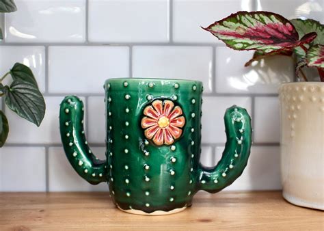 Cactus Mug Succulent Cup Coffee Tea Cup As Seen On Etsy Etsy