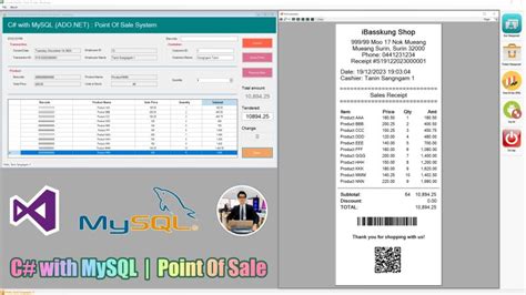 🚀 สร้างโปรแกรมขายหน้าร้านด้วย C กับ Mysql Ado Net Tanin Sangngam