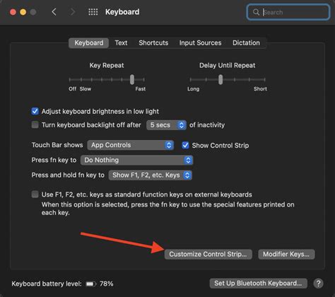 How To Customize Touch Bar On MacBook Pro Quick Steps
