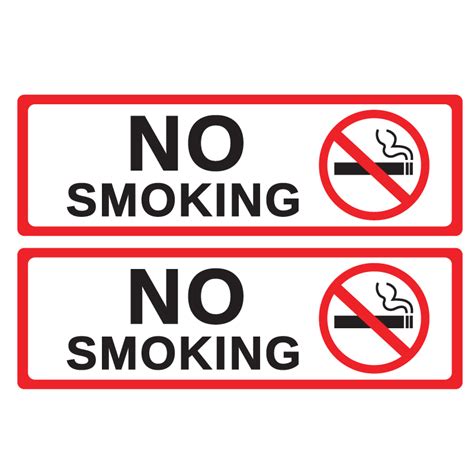 สติกเกอร สติ๊กเกอร์กันน้้ำ สติ๊กเกอร์ห้ามสูบ ป้าย No Smoking ป้ายห้ามสูบ No Smoking 1 แผ่น