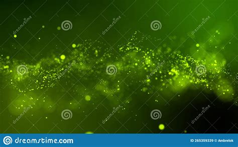 D Rendering Of Bright Abstract Cloud From Particle Structure Stock Illustration Illustration