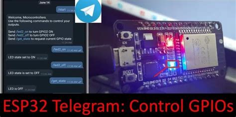 Control Gpios And Leds With Telegram On Esp32 Esp8266