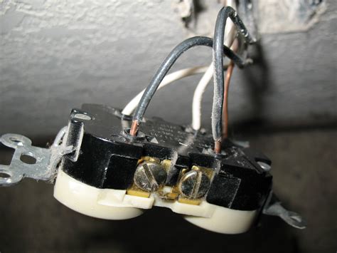 Electrical Outlet Wiring Black White