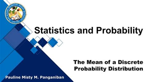 Finding The Mean Of Discrete Random Variable 1 Pptx