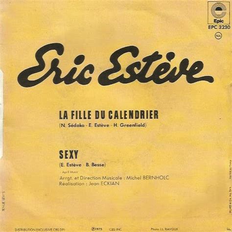 Les Sensass Sillons Eric Estève 45t 1975