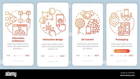 Software Development Onboarding Mobile App Page Screen Vector Template