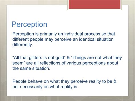 Perception Attitude And Values Pptx
