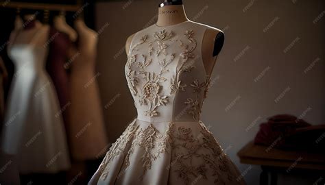 Maniquí De Moda Exhibe Una Elegante Colección De Vestidos De Novia
