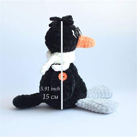 Black Crow Plush Toy Raven Toy T Crow Toy Stuffed Toy Inspire Uplift