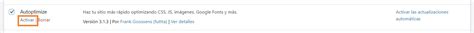 Configurar El Plugin Autoptimize En WordPress Dinahosting