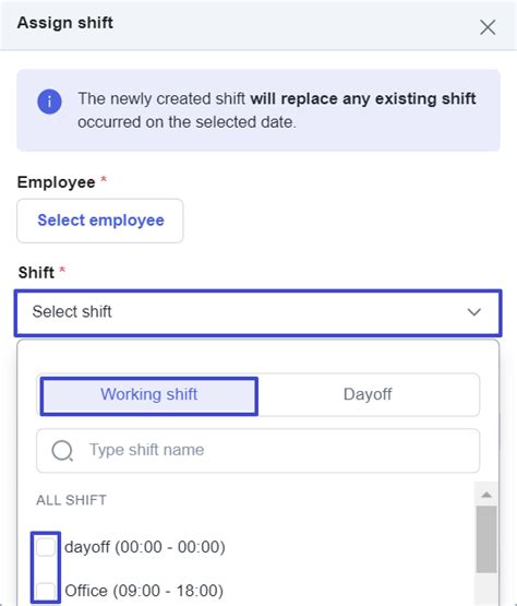 Bagaimana Cara Assign Single Dan Multiple Shift Pada Tampilan Calendar