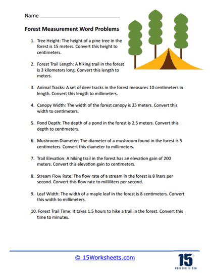 Measurement Word Problems Worksheets 15 Worksheets Library