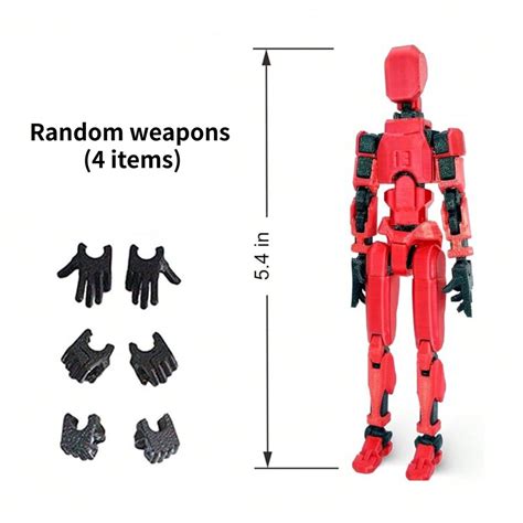 Titan 13 Action Figure T13 Action Figure 3d Printed Multi Jointed Movable Lucky 13 Articulated