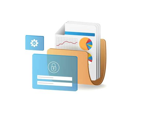 Folder Data Security Password Lock Vector Art At Vecteezy